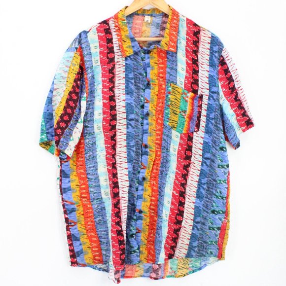 Charmkpr | Shirts | Vintage Charmkpr Shirt Mens Multicolor Retro Button ...